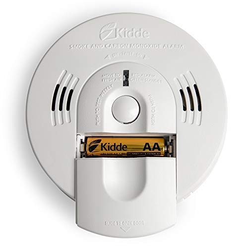 Kidde KN-COSM-IBA Hardwire Combination Smoke Carbon Monoxide Detector Battery Backup Voice Warning Interconnectable (2-Pack)