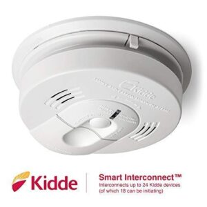 Kidde KN-COSM-IBA Hardwire Combination Smoke Carbon Monoxide Detector Battery Backup Voice Warning Interconnectable (2-Pack)