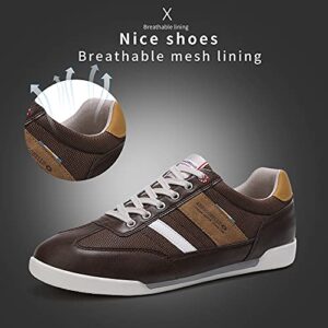 AX BOXING Mens Casual Shoes Fashion Sneakers Breathable Comfort Walking Shoes for Male (Navy, Numeric_11_Point_5)