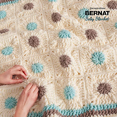 Bernat Baby Blanket Baby Blue Yarn - 3 Pack of 100g/3.5oz - Polyester - 6 Super Bulky - 72 Yards - Knitting, Crocheting, Crafts & Amigurumi