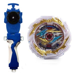 burst starter booster spinning superking b-171 tempest dragon cm1a toy with battling top launcher lr and grip(blue)