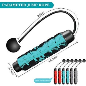 Redify Weighted Cordless Jump Rope for Fitness[Suitable for Different Ages and Levels] Ropeless Jump Rope for Crossfit Boxing MMA WOD Training, High Speed Rope Skipping for Narrow Space