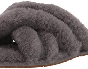 UGG Women's SCUFFITA Slipper, Charcoal, 8