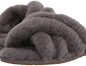 UGG Women's SCUFFITA Slipper, Charcoal, 8