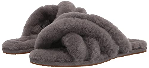 UGG Women's SCUFFITA Slipper, Charcoal, 8