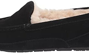 UGG Unisex-Child's Ascot Slipper, Black Suede, 1 M US