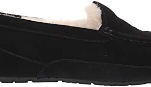 UGG Unisex-Child's Ascot Slipper, Black Suede, 1 M US