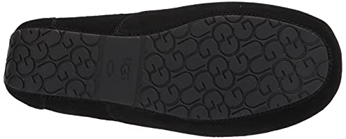 UGG Unisex-Child's Ascot Slipper, Black Suede, 1 M US