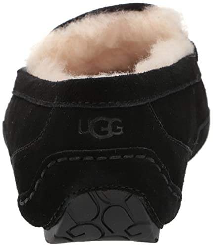 UGG Unisex-Child's Ascot Slipper, Black Suede, 1 M US