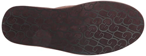 UGG Men's Scuff Logo Jacquard Slipper, Chestnut, 10