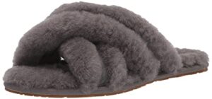 ugg women's scuffita slipper, charcoal, 9