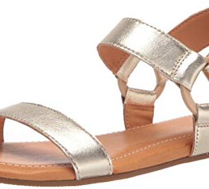 UGG Women's RYNELL Flat Sandal, Gold Metallic, 5.5