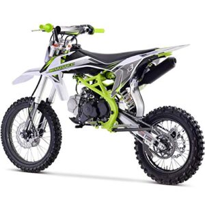 MotoTec X3 125cc 4-Stroke Gas Dirt Bike , 17 Inches, Green, 66x29x40