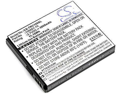 SHINEAR 3000mAh Battery Replacement for Trimble TDC100 Mapper 50 106661-20 106661-10 (3.7V)