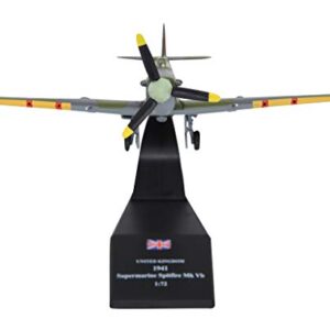 TANG DYNASTY(TM) 1:72 Supermarine Spitfire Fighter Attack Metal Plane Model, World War II Royal Air Force 1941, Military Airplane Model,Diecast Plane,for Collecting and Gift