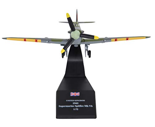 TANG DYNASTY(TM) 1:72 Supermarine Spitfire Fighter Attack Metal Plane Model, World War II Royal Air Force 1941, Military Airplane Model,Diecast Plane,for Collecting and Gift