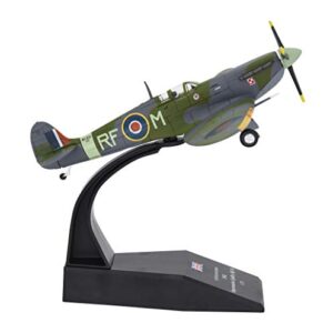 TANG DYNASTY(TM) 1:72 Supermarine Spitfire Fighter Attack Metal Plane Model, World War II Royal Air Force 1941, Military Airplane Model,Diecast Plane,for Collecting and Gift