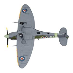 TANG DYNASTY(TM) 1:72 Supermarine Spitfire Fighter Attack Metal Plane Model, World War II Royal Air Force 1941, Military Airplane Model,Diecast Plane,for Collecting and Gift