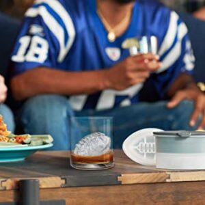 Tovolo Football Ice Molds (Set of 2) - Slow-Melting, Leak-Free, Reusable, & BPA-Free Craft Ice Molds For Game Day/Great For Whiskey, Cocktails, Coffee, Soda, Fun Drinks, And Gifts