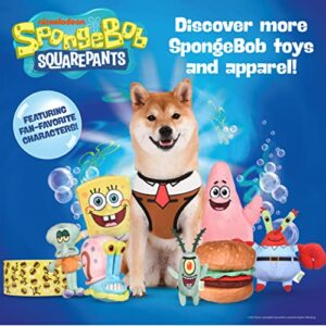 SpongeBob SquarePants for Pets Krabby Patty Crinkle Plush Dog Toy | Dog Toy for Spongebob Fans | Krabby Patty Squeaky Dog Toy for All Dogs Made from Soft Plush Fabric