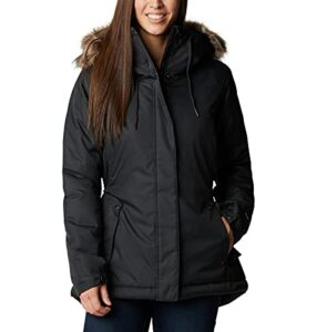 columbia women's suttle mountain ii insulated jacket, black, large