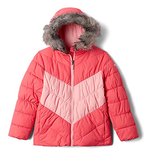 Columbia Youth Girls Arctic Blast Jacket, Bright Geranium/Pink Orchid, Large