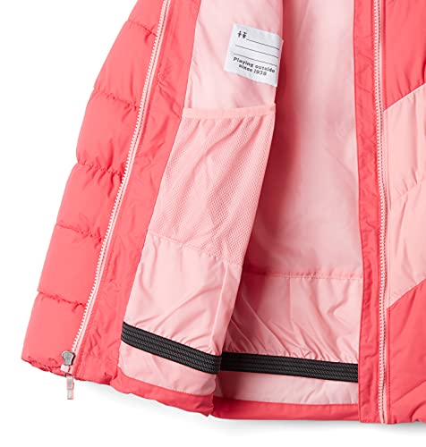 Columbia Youth Girls Arctic Blast Jacket, Bright Geranium/Pink Orchid, Large