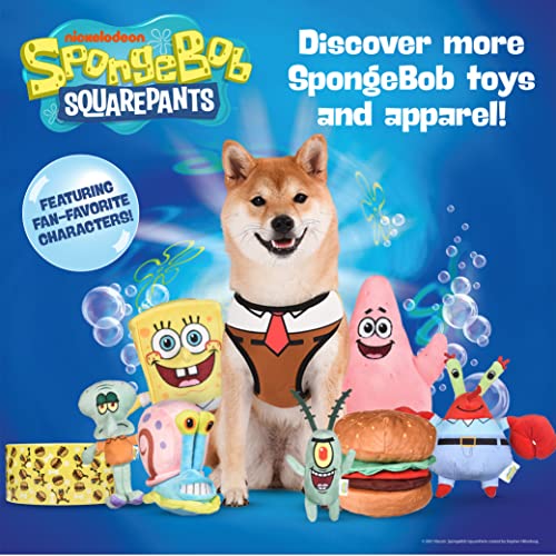 SpongeBob SquarePants for Pets Yellow Shirt for Dogs and Bandana Combo- Size Medium | Soft and Comfortable Spongebob Clothes for Dogs- Lightweight T Shirt and Dog Bandana