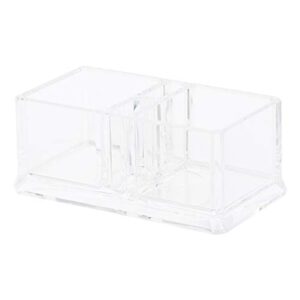 hemoton acrylic condiment containers tea caddy holder storage bin box countertop organizer storage station for beverage tea bags sweetener coffee sugar packets creamers drink pods