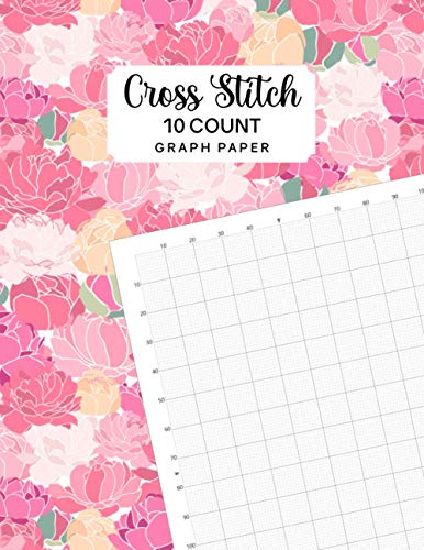 Cross Stitch Graph Paper 10 Count: 100 x 140 Squares with Lines Showing Every 10 Square for Creating Patterns Embroidery Needlework Design