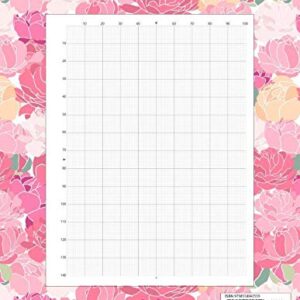 Cross Stitch Graph Paper 10 Count: 100 x 140 Squares with Lines Showing Every 10 Square for Creating Patterns Embroidery Needlework Design