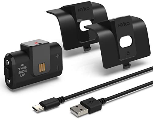 Nyko Power Kit for Xbox Series X, Xbox One and Xbox One Elite Controllers - Power Accessories: Rechargeable Battery Pack, 10 ft USB- C Cable and Replacement Battery Pack for Xbox 1 & Xbox Series X/S