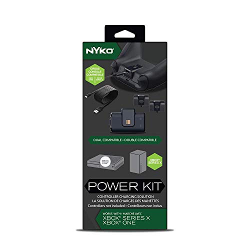 Nyko Power Kit for Xbox Series X, Xbox One and Xbox One Elite Controllers - Power Accessories: Rechargeable Battery Pack, 10 ft USB- C Cable and Replacement Battery Pack for Xbox 1 & Xbox Series X/S