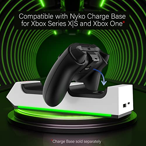 Nyko Power Kit for Xbox Series X, Xbox One and Xbox One Elite Controllers - Power Accessories: Rechargeable Battery Pack, 10 ft USB- C Cable and Replacement Battery Pack for Xbox 1 & Xbox Series X/S