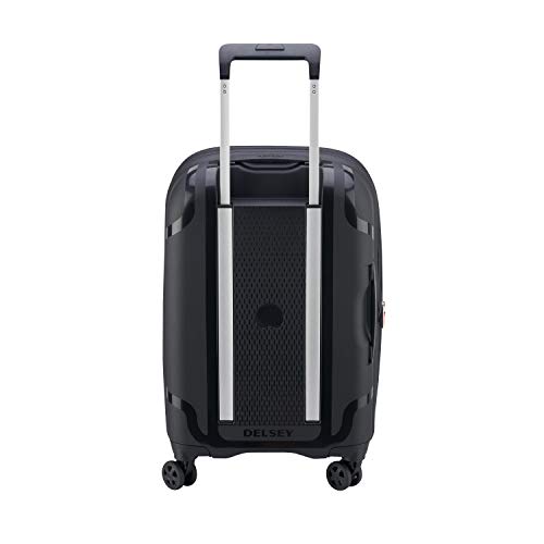 DELSEY Paris Clavel Hardside Expandable Luggage with Spinner Wheels, Black, Carry-On 19 Inch