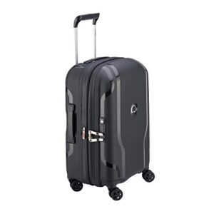 DELSEY Paris Clavel Hardside Expandable Luggage with Spinner Wheels, Black, Carry-On 19 Inch