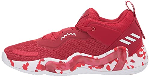 adidas Unisex D.O.N. Issue 3 Basketball Shoe, Team Power Red/White/Vivid Red, 9.5 US Men