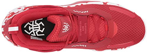 adidas Unisex D.O.N. Issue 3 Basketball Shoe, Team Power Red/White/Vivid Red, 9.5 US Men