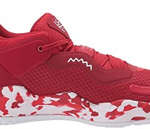 adidas Unisex D.O.N. Issue 3 Basketball Shoe, Team Power Red/White/Vivid Red, 9.5 US Men