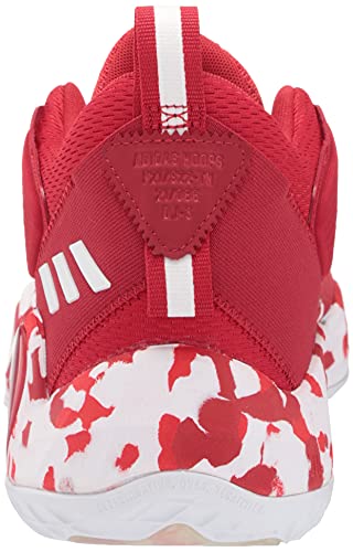 adidas Unisex D.O.N. Issue 3 Basketball Shoe, Team Power Red/White/Vivid Red, 9.5 US Men