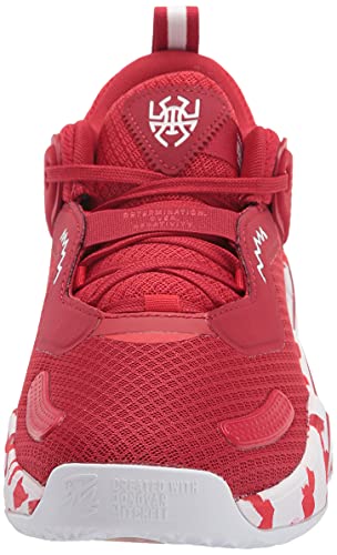 adidas Unisex D.O.N. Issue 3 Basketball Shoe, Team Power Red/White/Vivid Red, 9.5 US Men