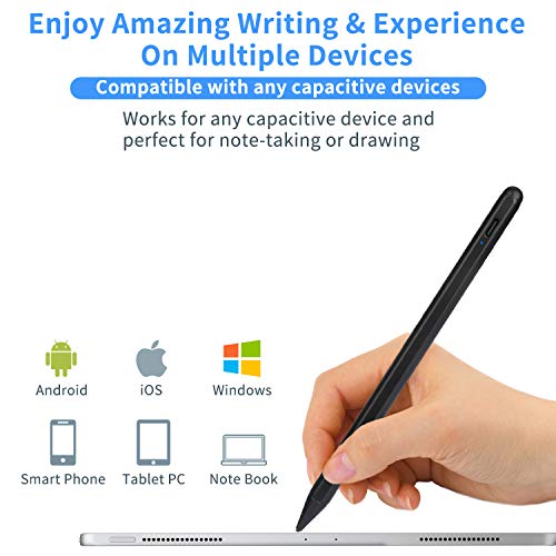 Stylus Pens for Dell 2 in 1 Laptop Pencil, Evach Capacitive High Sensitivity Digital Pencil with 1.5mm Ultra Fine Tip Stylus Pencil for Dell 2 in 1 Laptop Pen, Black