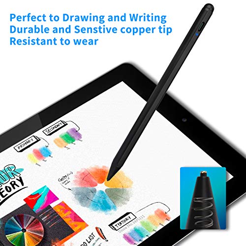 Stylus Pens for Dell 2 in 1 Laptop Pencil, Evach Capacitive High Sensitivity Digital Pencil with 1.5mm Ultra Fine Tip Stylus Pencil for Dell 2 in 1 Laptop Pen, Black