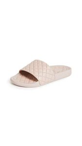 apl: athletic propulsion labs women's lusso slides, rose dust, pink, 7 medium us