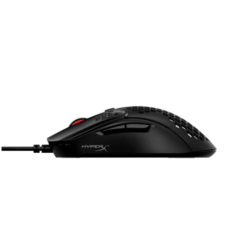 HyperX Pulsefire Haste – Gaming Mouse, Ultra-Lightweight, 59g, Honeycomb Shell, Hex Design, RGB, HyperFlex USB Cable, Up to 16000 DPI, 6 Programmable Buttons,Black