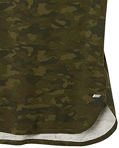 Amazon Essentials Women's Studio Relaxed-Fit Lightweight Crewneck T-Shirt (Available in Plus Size), Pack of 2, Light Green/Camo, Small