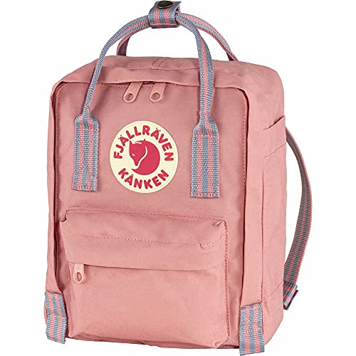 Fjallraven Women's Kanken Mini Backpack, Pink/Long Stripes, One Size