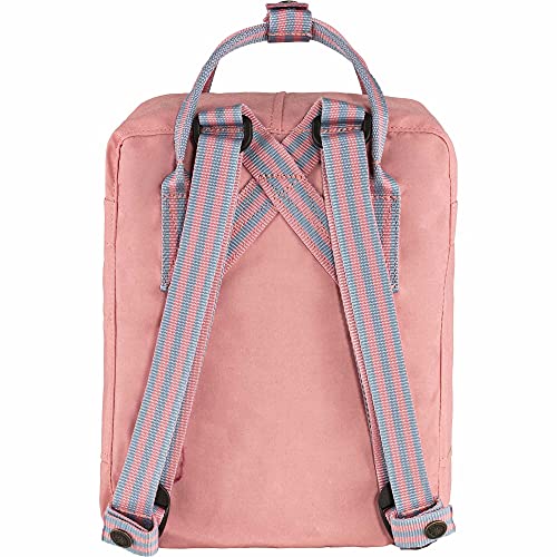 Fjallraven Women's Kanken Mini Backpack, Pink/Long Stripes, One Size