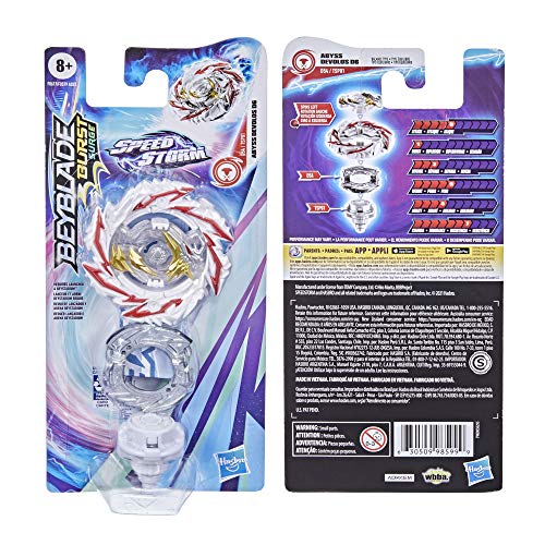 Beyblade Burst Surge Speedstorm Abyss Devolos D6 Spinning Top Single Pack -- Balance Type Battling Game Top, Toy for Kids Ages 8 and Up