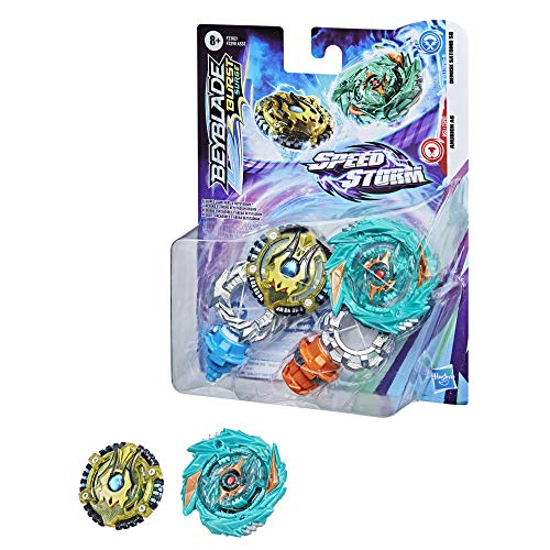 BEYBLADE Burst Surge Speedstorm Demise Satomb S6 and Anubion A6 Spinning Top Dual Pack -- 2 Battling Game Top Toy for Kids Ages 8 and Up